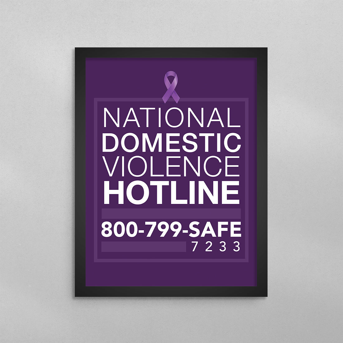 National Domestic Violence Hotline Poster - Mental Heath Awareness Wall ...